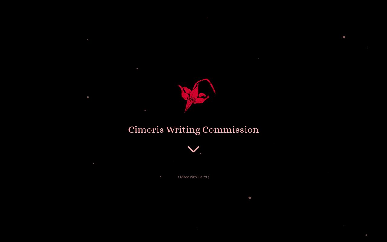 Cimoris Writing Commission